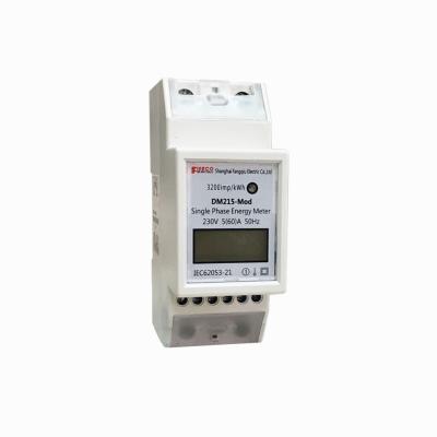 China Single Phase Digital KWh Meter DM215 230V 60A for 220V 230V Output Voltage for sale