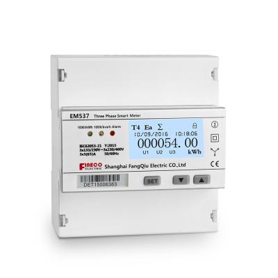 China EM537 Three Phase Energy Meter 3x133/230V to 3x230/400V 5-65A Easy Installation for sale
