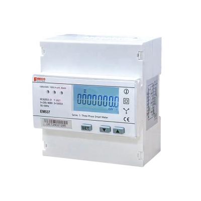 China EM537 3 Phase 4 Wire Energy Meter 65A Digital Sub Meter 230/400V for sale
