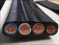 China Cold Resistant Flat Crane Cable YFFB 4 Core 4mm² 300/500V ECHU Flexible Cable for sale