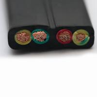 China YFFB Four Core Flat Crane Cable 4mm2 300/500V Oil Resistant PVC Insulated for sale