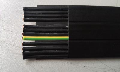 China Flat Flexible Crane Cable YFFB 4 Core 4mm2 300/500V Oil Resistant PVC Sheath for sale