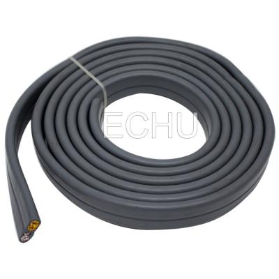 China Flat Traveling Cable for Elevator TVVB 4-24 Cores 0.5-0.75mm2 CCC CE for sale