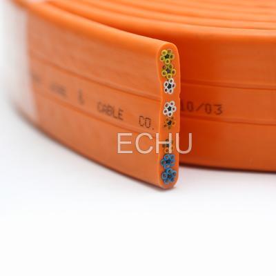 China Flat Elevator Cable TVVB TVVBG 24 Cores 0.75mm2 1.5mm2 2.5mm2 CCC CE for sale