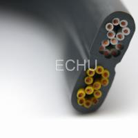 China CE Certified Flat Elevator Traveling Cable TVVB 0.5-0.75mm2 4-66 Cores 300/500V for sale