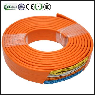China Bunch Core Flat Elevator Cable TVVB 4-24 Cores 0.5-0.75mm2 CE CCC for sale