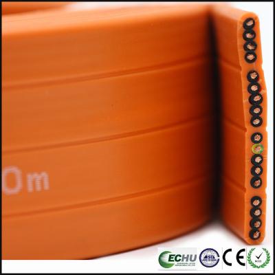 China ECHU 18-Core Flat Traveling Elevator Cable 0.75mm2 CCC CE TVVB for sale