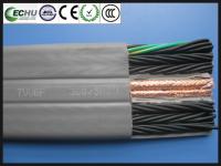 China Flat Elevator Cable with Communication Cable TVVB 0.75mm2 4-24 Cores CCC CE for sale