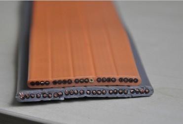 China PVC Insulation Flat Elevator Cable 24 Core CE Certified Traveling Cable 0.75mm2 for sale