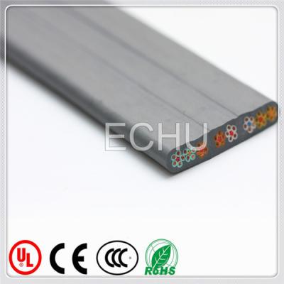 China Elevator Parts Travel Cable, PVC Flat Cable， ECHU Traveling Cable for sale