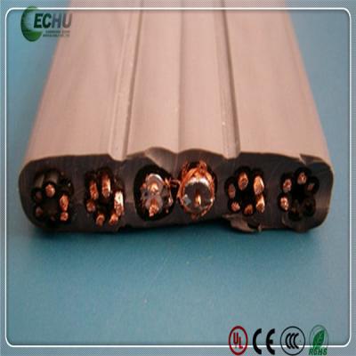 China Flat Elevator Traveling Cable TVVB 4-24 Cores 0.5-0.75mm2 CE CCC Approved for sale