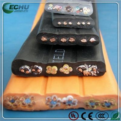 China TVVB Flat Elevator Cable 24 Core 0.75mm2 CE CCC Approved Traveling Cable for sale
