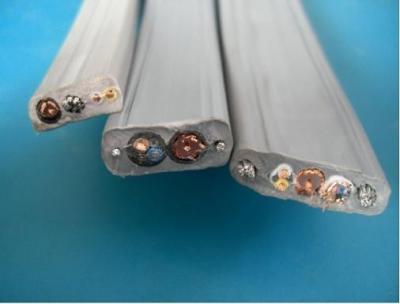 China Flat Elevator Cable with Communication Cable 300/500V 80m Suspension ECHU Cable for sale
