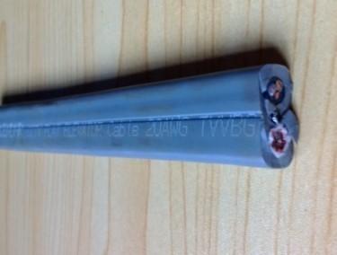 China ECHU Flat Elevator Travel Cable TVVB 4-24 Cores 0.5-0.75mm2 CCC CE Approved for sale