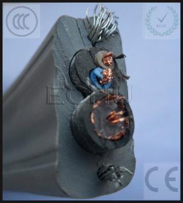 China Flat Elevator CCTV Cable 300/500V 75 Ohm Traveling Video Cable for Elevator for sale