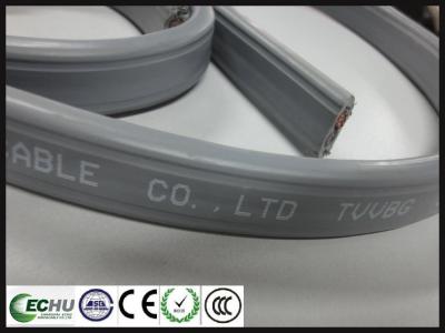 China Flat Elevator Traveling Cable with TV Cable ECHU 300/500V 80m Free Suspension for sale