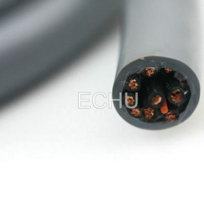 China Round Flexible Elevator Control Cable 300/500V Superfine Copper Conductor for sale