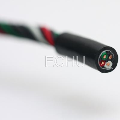China ECHU Special Flexible Control Cable 300/500V for Robot Cable with 5 Million Bending Life for sale