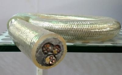 China Transparent PVC Double Jacket Flexible Chain Cable 300/500V 5 Million Bending Life for sale