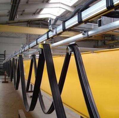 China Flat Traveling Crane Cable 4 Core 10 sqmm 450/750V ECHU Cable for Overhead Cranes for sale