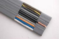 China Flat Travelling Elevator Cable TVVBPG 2x2Px0.75+TV 4-66 Cores CE CCC for sale