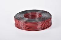 China Two Core Parallel Audio Flat Cable UL2468 PVC Insulated Copper Red and Black Electric Speaker Cable for sale