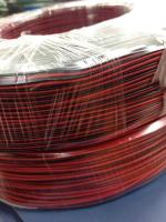 China Two Core Parallel Audio Flat Cable UL2468 PVC Insulated Copper Red and Black Electric Speaker Cable for sale