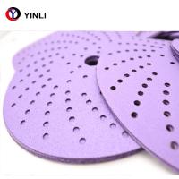 China Aluminum Oxide 15 Hole Hook and Loop Sanding Disc 40 Grit 125mm for 3M for sale