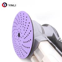 China 6 Inch 150mm Multi Holes Purple Zirconia Sanding Disc 600 Grit for Automotive for sale
