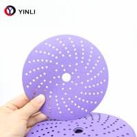 China 6 Inch 150mm Multi Holes Purple Zirconia Sanding Disc 600 Grit for Automotive for sale