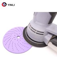China Zirconium Oxide Car Bodywork Sanding Discs 100 Mesh 6 Inch 8 Hole Orbital Sandpaper for sale