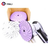 China Non Clogging Ceramic Alumina Sandpaper 5in Hook and Loop Drum Sander Paper 100 Pieces for sale