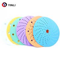 China 5 Inch 125mm 8 Hole Hook and Loop Sandpaper Aluminum Oxide 100 Pcs per Box for sale