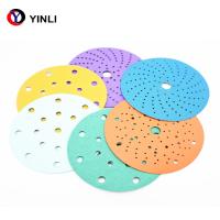 China 5 Inch 125mm 8 Hole Hook and Loop Sandpaper Aluminum Oxide 100 Pcs per Box for sale