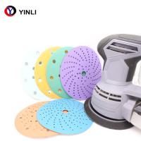 China Ceramic 150 Grit 5 Inch 8 Hole Sanding Discs for Polishing Car Metal Wood for sale