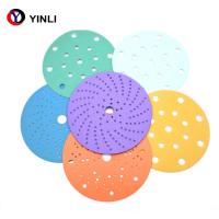 China Ceramic 150 Grit 5 Inch 8 Hole Sanding Discs for Polishing Car Metal Wood for sale