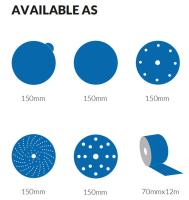 China 6 Inch 17 Hole Ceramic Sanding Disc Aluminum Oxide for Furniture Polishing Grit 60-1500 for sale