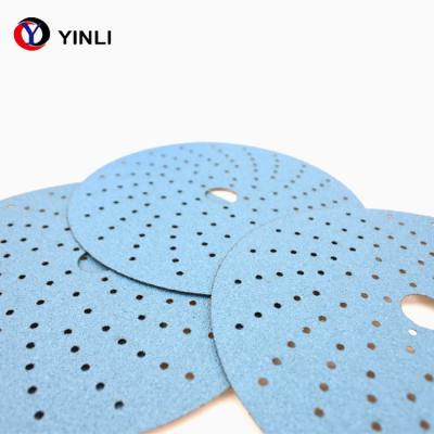 China 7 Hole Zirconia Sanding Disc 125mm Aluminum Oxide 80 Grit for Metal Polishing for sale