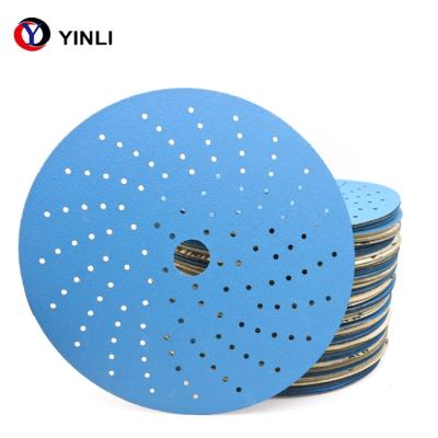 China 40 Grit Hook and Loop Sanding Discs 150mm Aluminum Oxide for Metal Wood Polishing for sale