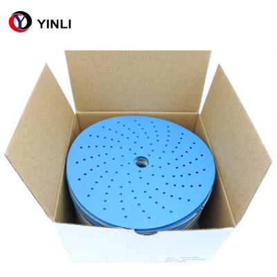 China 150mm 6 Inch Ceramic Sand Paper Hook and Loop Disc Grit P40 to P2000 for Auto Sanding for sale