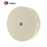 China 100mm x 16mm 100% Wool Felt Polishing Wheel for Angle Grinder Durable Buffing Disc for sale