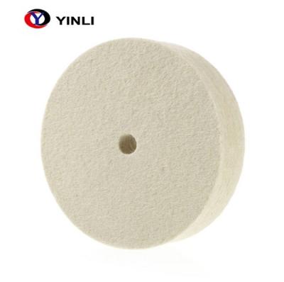 China 180x6x22mm Glass Buffing Wheel Polishing Felt Disc High Flexibility 7600 RPM for sale