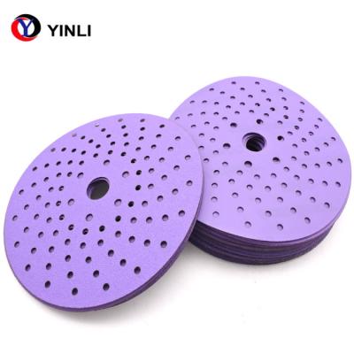 China 6 Inch Aluminum Oxide Sanding Discs 40 Grit for Auto Polishing with Velcro for sale