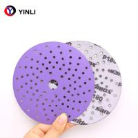 China 6 Inch Aluminum Oxide Sanding Discs 40 Grit for Auto Polishing with Velcro for sale