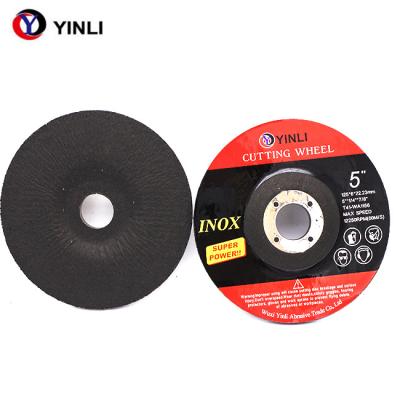 China Black Stainless Steel Cutting Disc 4 Inch 105x1x16mm Angle Grinder Discs 80m/s for sale