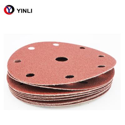 China 5 Inch 80 Grit Aluminum Oxide Sanding Disc 125mm for Wood Metal Polishing for sale