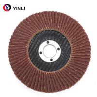 China 100mm 60 Grit Aluminum Oxide Flap Disc for Metal Working 4 Inch Angle Grinder for sale