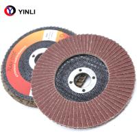 China 100mm 60 Grit Aluminum Oxide Flap Disc for Metal Working 4 Inch Angle Grinder for sale