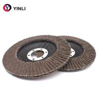 China 5 Inch 125mm Calcined Aluminium Oxide Flap Disc for Stainless Steel Grinding 13300 RPM for sale