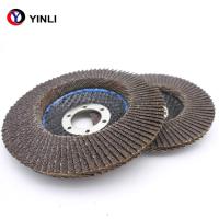 China Calcined Aluminum Oxide 125mm 5 Inch Flap Disc for Metal and Wood Polishing 12200 RPM for sale